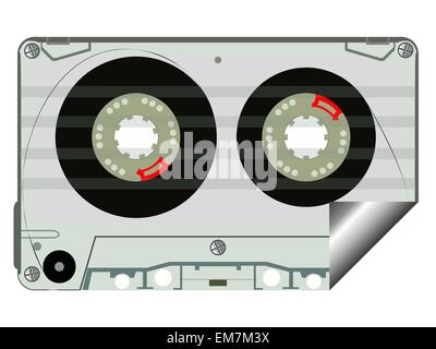 audio tape label, abstract art illustration Stock Vector Image & Art ...