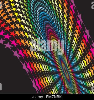 Multicolored small stars abstract art vector background Stock Vector ...