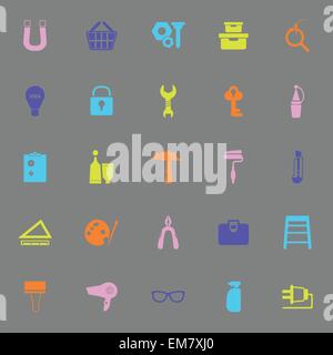 DIY icons on gray background, stock vector Stock Vector Image & Art - Alamy