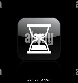 Vector illustration of single isolated clepsydra icon Stock Photo - Alamy