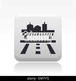 Vector illustration of single isolated frontier icon Stock Vector Image ...