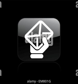 Vector illustration of single isolated mail icon Stock Vector Image ...