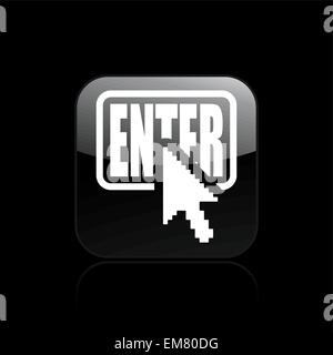 Vector illustration of single isolated enter icon Stock Vector Image ...