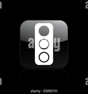 Vector illustration of single isolated traffic light icon Stock Vector ...