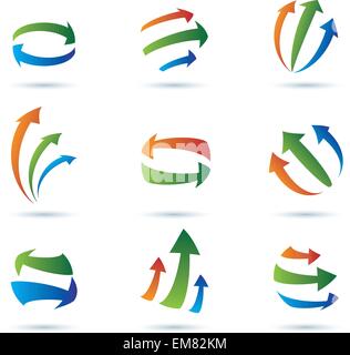 Vector collection of web development icons: html, css, tag, server ...