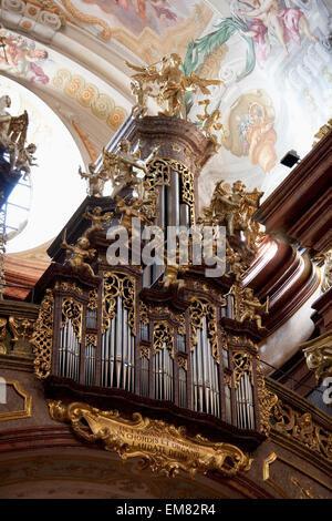 Organ Church Of The Abbey Melk Abbey Melk Austria Stock Photo Alamy
