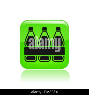 Vector illustration of single isolated bottles icon Stock Vector Image ...