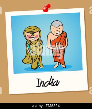 group of people with instant photo of man character Stock Vector Image ...