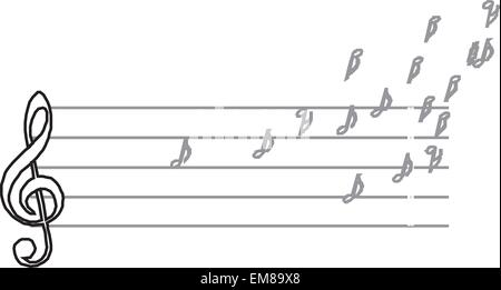 Music notes on staves Stock Vector Image & Art - Alamy