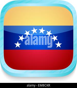 Venezuela Flag Smartphone Application Square Buttons Stock Vector Image ...