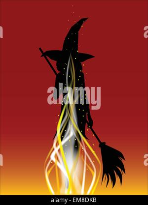 Witch burning at the stake illustration Stock Vector Image & Art - Alamy