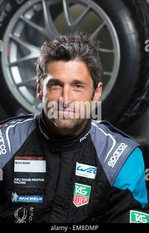 Patrick Dempsey, American actor and amateur racing driver with Porsche ...