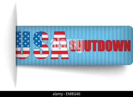 Government Shutdown USA Closed Banners Stock Vector Image & Art - Alamy