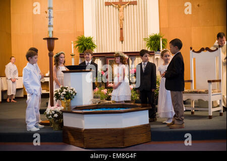 altar girls and boys Stock Photo - Alamy