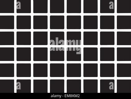 Optical illusion with black and white squares. Quadrangle shapes ...