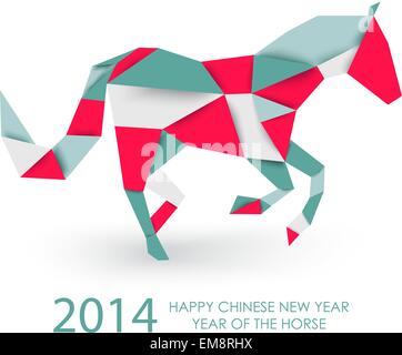 Chinese New Year banner, Abstract Oriental Background with geometric ...