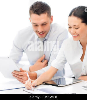 business team working with tablet pcs Stock Photo - Alamy