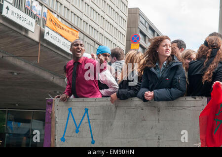 Students celebrating their graduation, Stockholm, Sweden Stock Photo ...