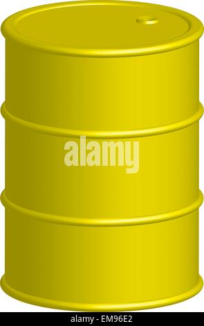 chemical yellow barrels on a white background Stock Photo: 79469321 - Alamy