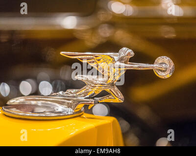 Hood ornament 1934 Packard 1108 Twelve Convertible Sedan at the ...