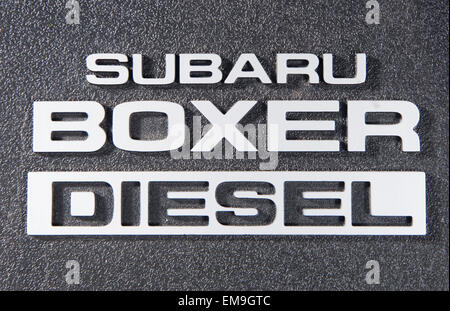 2008 Subaru Legacy with boxer diesel engine Stock Photo - Alamy