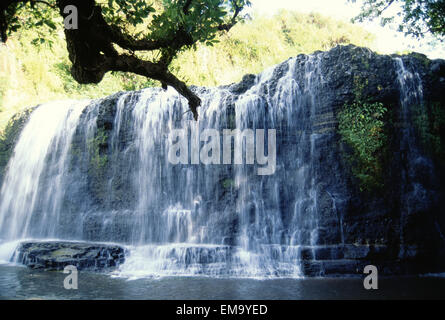 Talofofo Falls, Guam. Scenic island waterfall. A travel tourist Stock ...