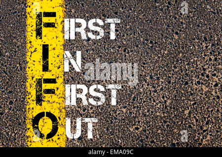 Use fifo system sign. FIFO - first in, first out. business acronym ...