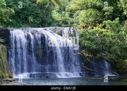 Talofofo Falls Guam Scenic island waterfall A travel tourist Stock ...