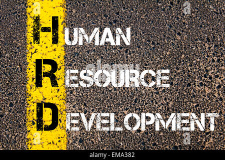 HRD, Human resource development symbol. Words HRD, Human resource ...