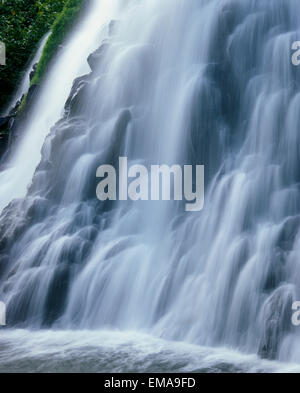 Guam, Tarzan Falls (Aka Kanuon Falls), Close-Up Blurred Water Action ...