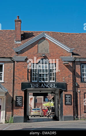 Andover, The Angel Pub, Hampshire, England Stock Photo - Alamy