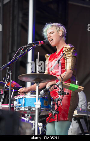 Tune-Yards performs at ACL Fest weekend 2 Featuring: Merrill Garbus ...