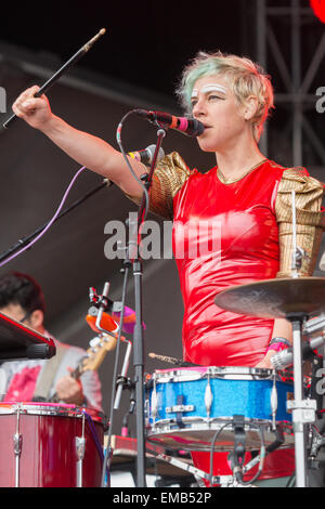 Tune-Yards performs at ACL Fest weekend 2 Featuring: Merrill Garbus ...