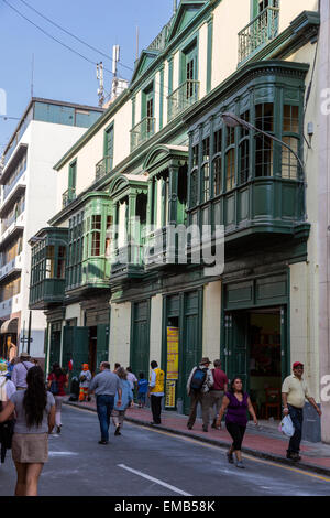 Balconies of Lima, Peru Stock Photo - Alamy