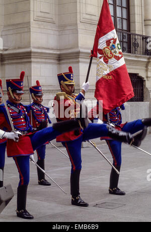 Lima, Peru. Changing of the Presidential Guard Stock Photo - Alamy