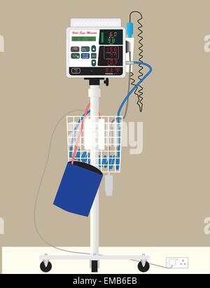 doctor monitoring heart pulse Stock Vector Image & Art - Alamy