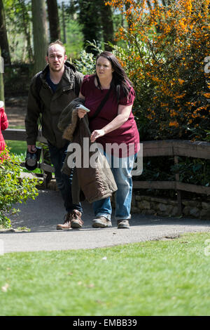 19th April 2015 Families enjoying glorious sunny day at Harewood House ...