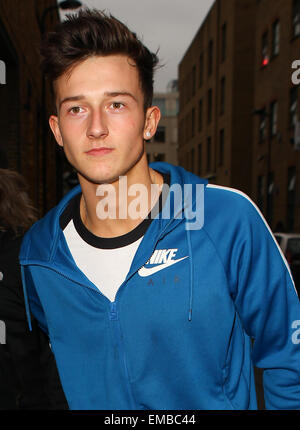 'X Factor' contestants leave a rehearsal studio Featuring: Stereo Kicks ...