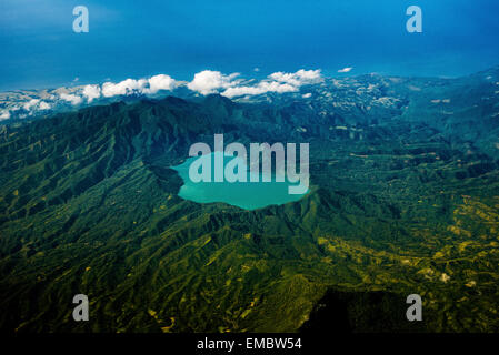 volcanic crater, crater lake, indonesia, flores, kelimutu, volcanic ...