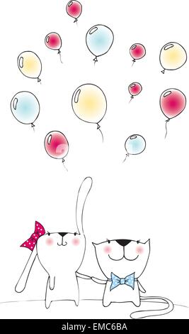 happy dog animal in the float island Stock Vector Image & Art - Alamy