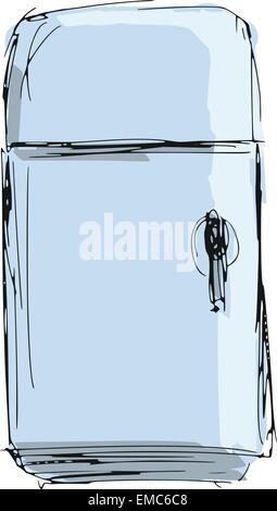Hand drawn vintage door. Sketch vector illustration Stock Vector Image ...
