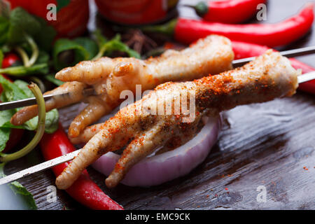Roast Chicken claw, Sichuan flavor Stock Photo - Alamy