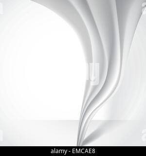 Abstract gray wavy background. Vector illustration Stock Vector Image ...