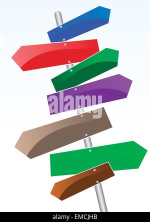 Color direction signs Stock Vector Image & Art - Alamy