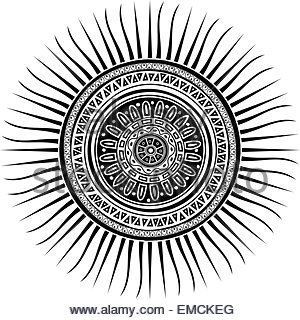 Mayan sun symbol Stock Photo: 88765846 - Alamy