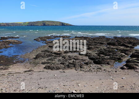 Glorious blustery spring day, Wembury bay, Devon, England, UK Stock ...