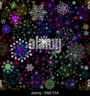 Gradient Christmas balls seamless pattern. Outline of a Christmas ball ...