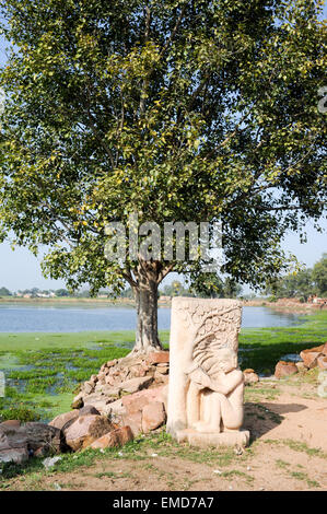 Narora lake at the village of Khajuraho on India Stock Photo - Alamy