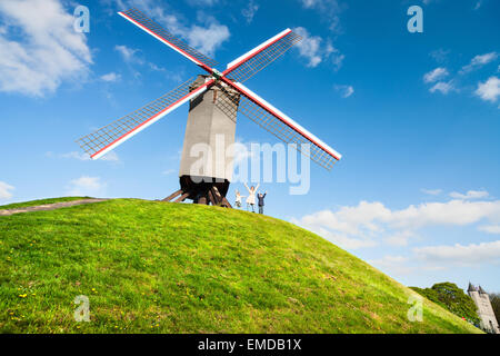 Windmill in Bruges, Belgium Stock Photo - Alamy