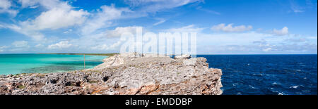 Bahamas, Eleuthera Island, landscape by the Glass Window Bridge Stock ...